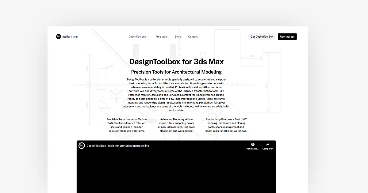 Atelier Bump - DesignToolBox for 3ds Max